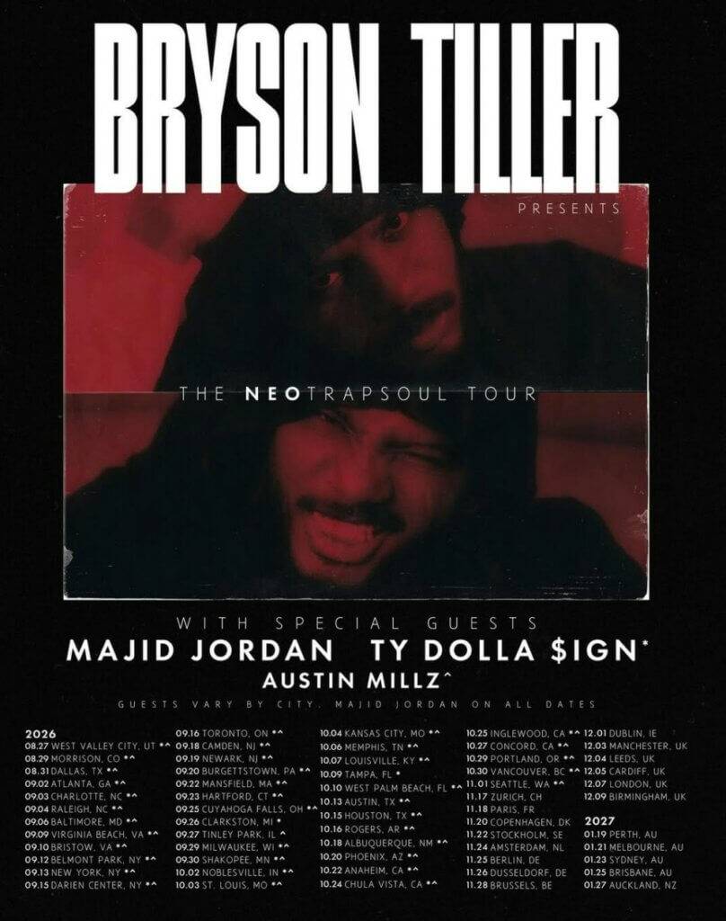 BRYSON TILLER RELEASES NEW TRACK “DROP THE LO” AND ANNOUNCES TOUR - I ...